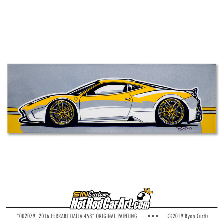 Hand Painted 18x6 Aluminum Panel – SIN Customs - HotRodCarArt.com