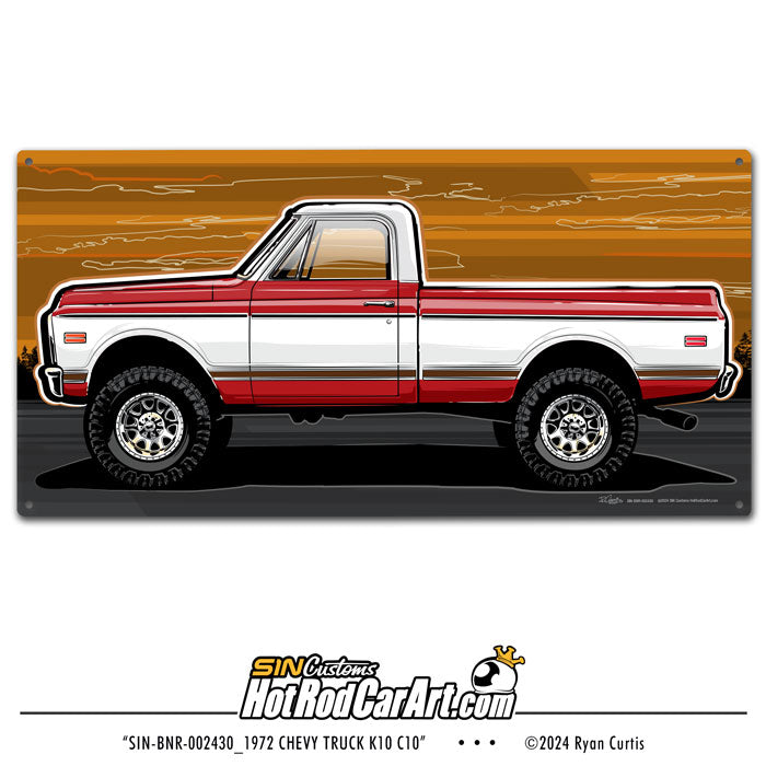 1972 Chevy Truck K10 C10 - Banner/Poster